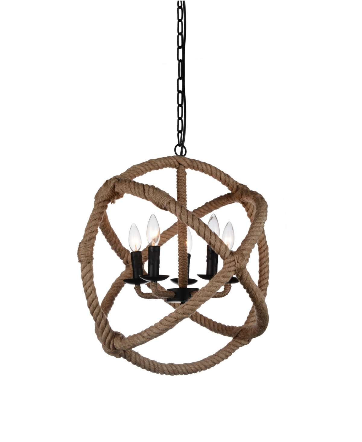 Click here for Cwi Lighting Padma 5 Light Chandelier - Black prices