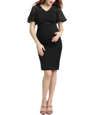 Kimi + Kai Kennedy Maternity Lace Accent Dress - Macy's