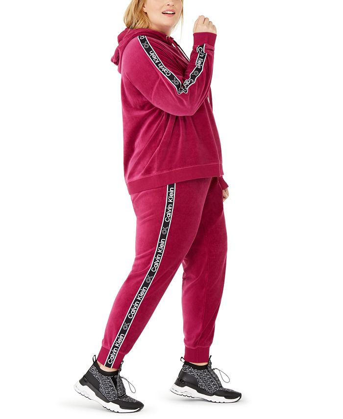 Calvin Klein Plus Size Logo Jogging Pants - Macy's