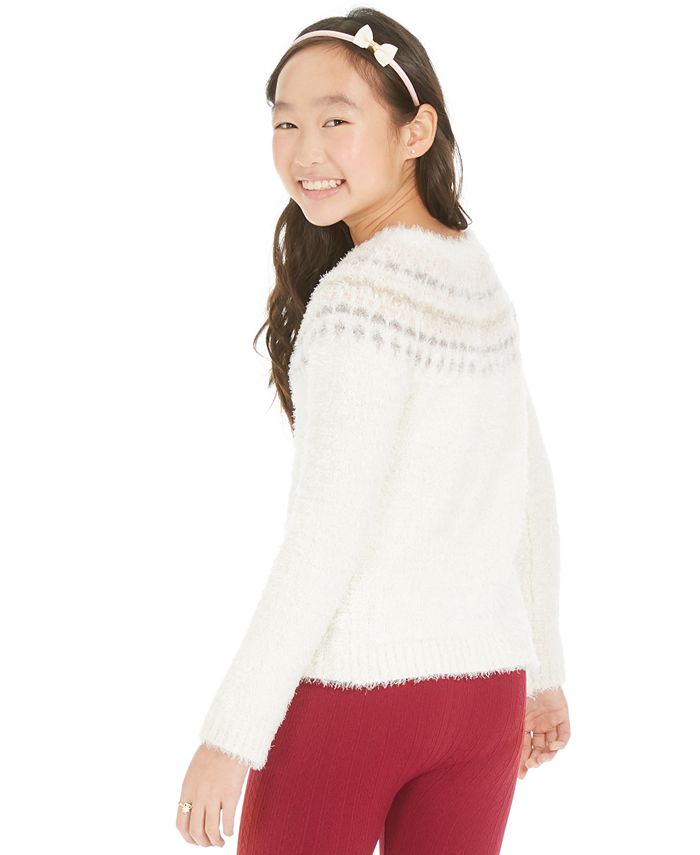 Epic Threads Big Girls Fair Isle Sweater, Created for Macy's - Macy's