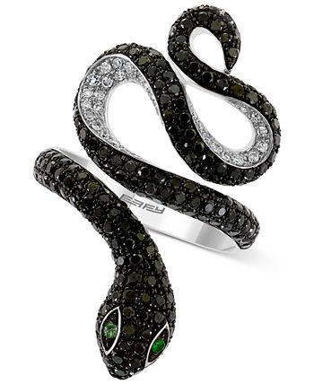 EFFY Collection EFFY® Diamond (1-5/8 ct. t.w.) & Emerald Accent Snake ...
