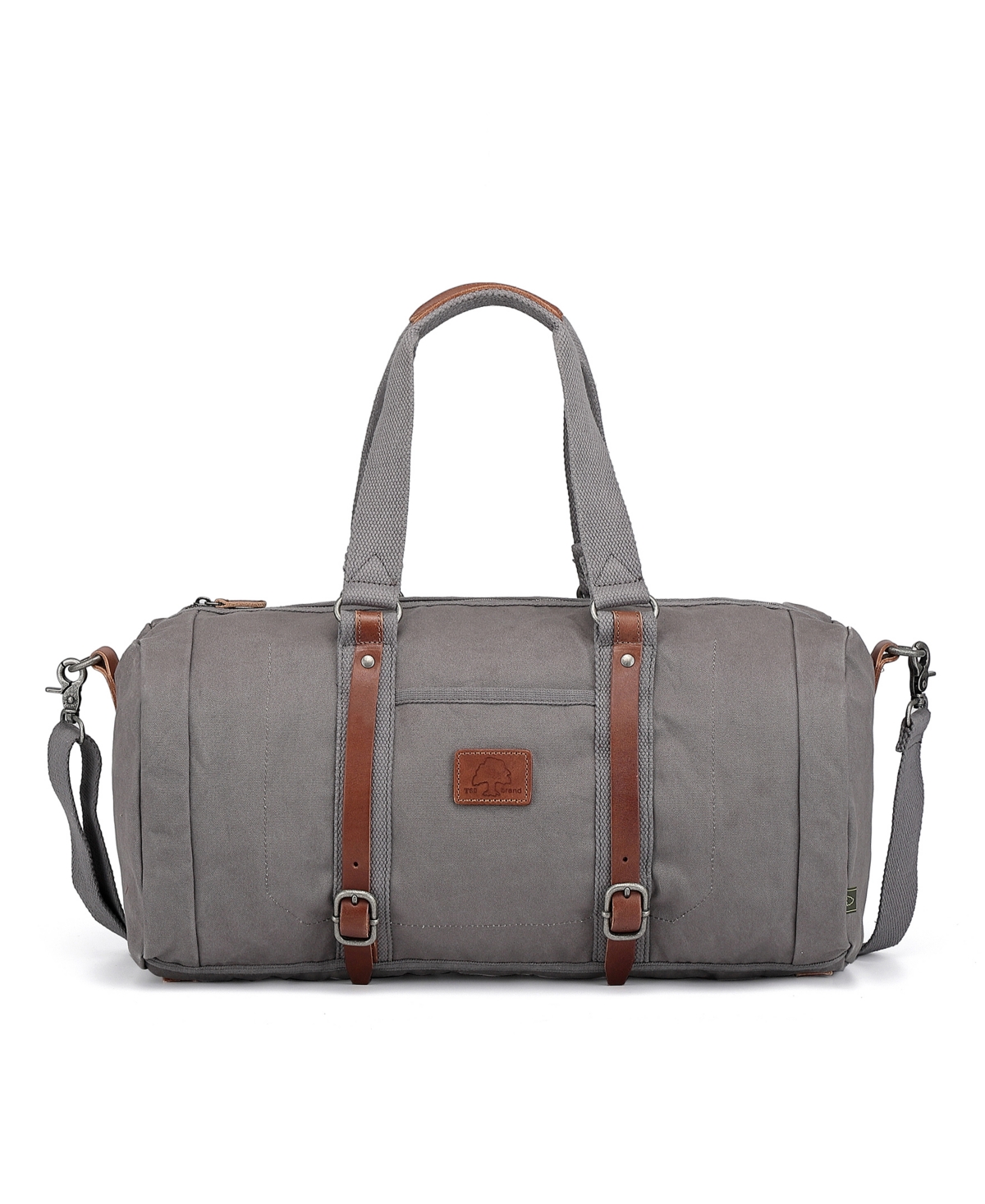 Click here for Tsd Brand Forest Canvas Weekender Bag - Gray prices