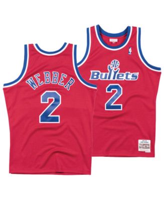 Mitchell & Ness Men's Chris Webber Washington Bullets Hardwood Classic ...