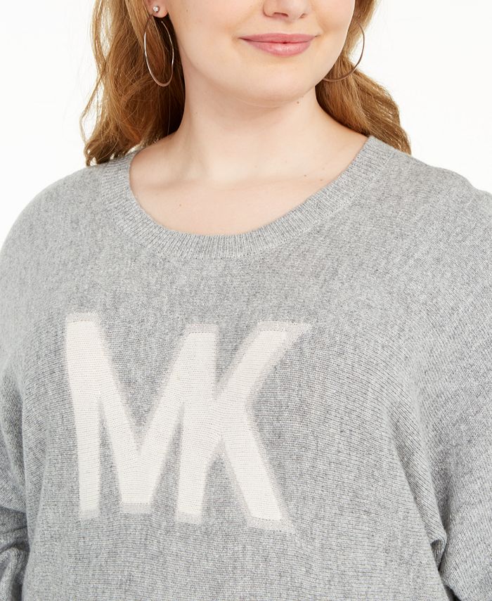 Michael Kors Plus Size Dolman-Sleeve High-Low Sweater - Macy's