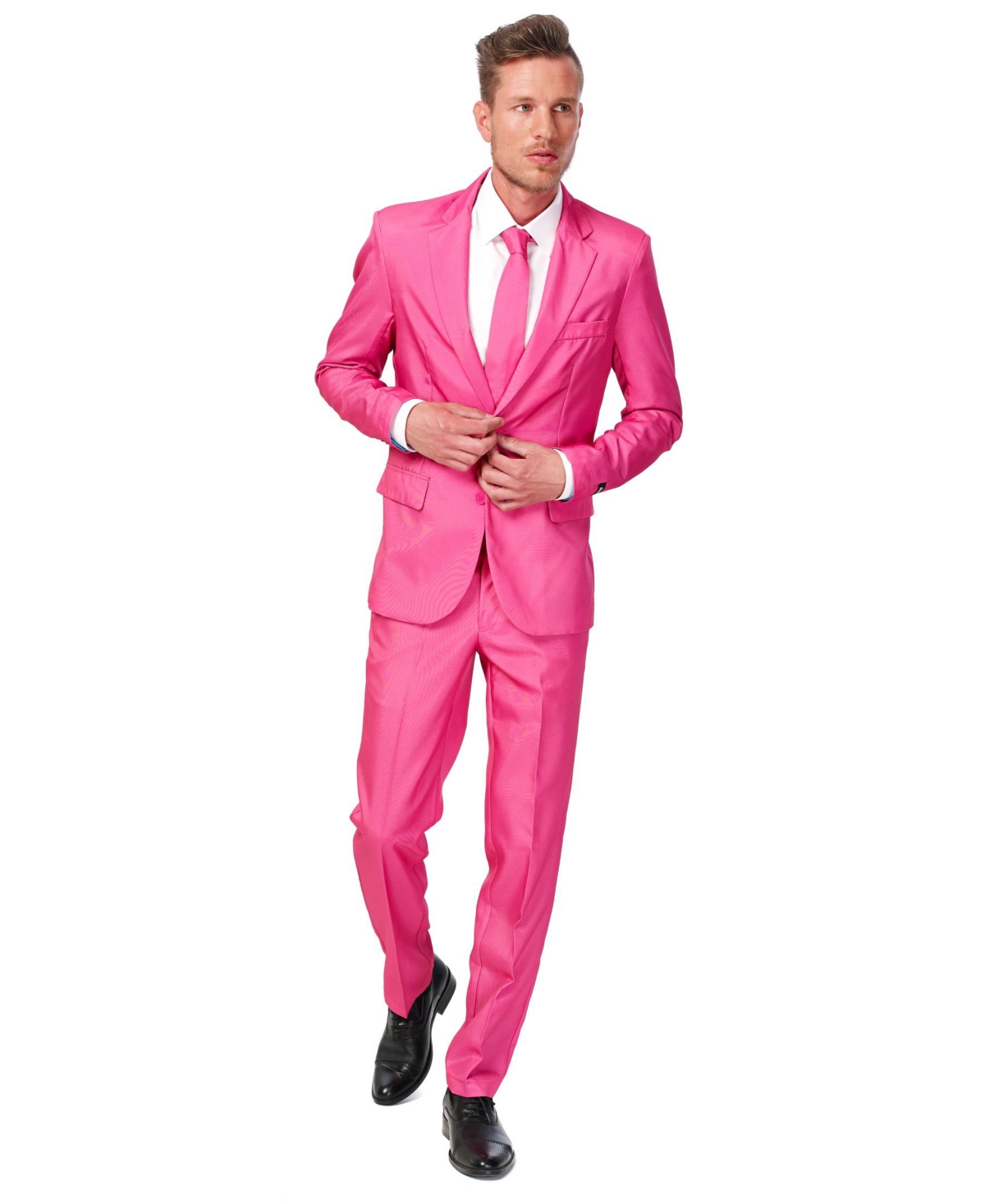 Click here for Suitmeister Mens Solid Purple Color Suit - Pink prices