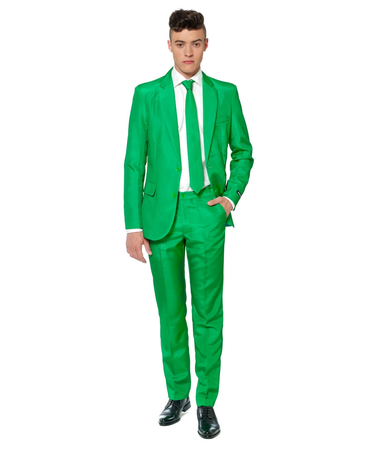 Click here for Suitmeister Mens Solid Purple Color Suit - Green prices