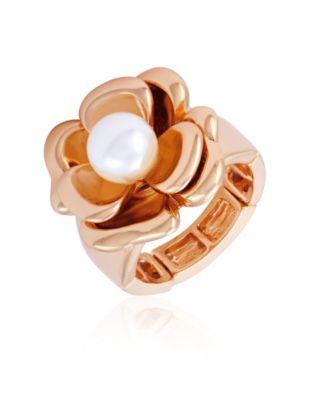 T Tahari Fall in Love with Florals Stretch Ring - Macy's
