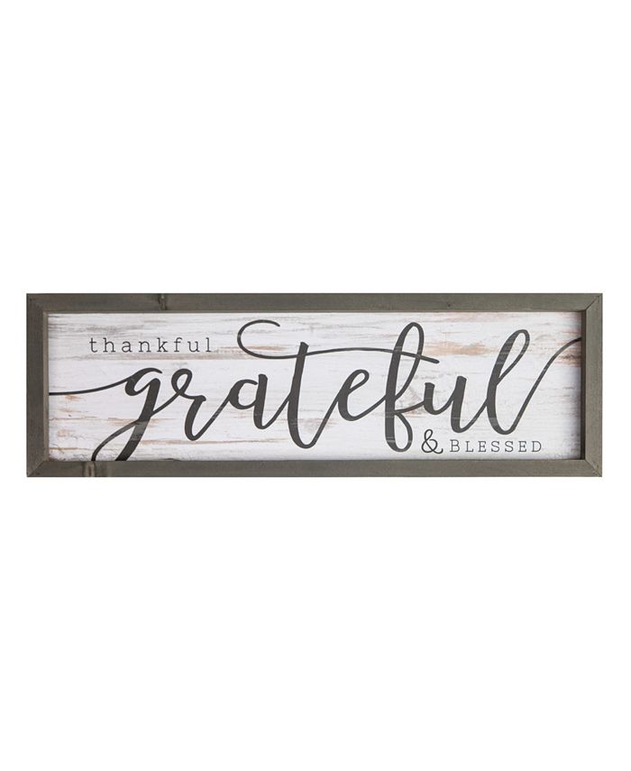 P Graham Dunn Thankful, Grateful, Blessed Wall Art - Macy's
