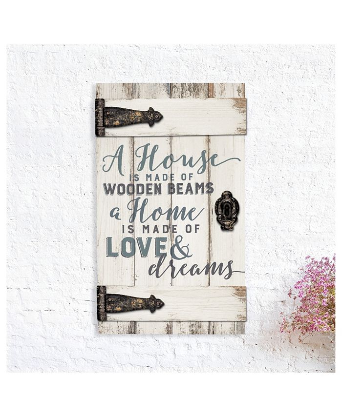 P Graham Dunn A House Is Made Of Wooden Beams Wall Art - Macy's