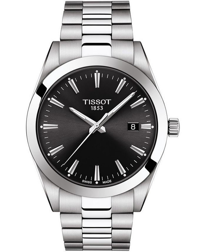 Tissot Men's Swiss T-Classic Gentleman Stainless Steel Bracelet Watch ...