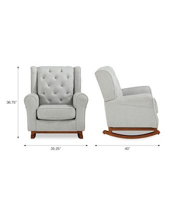 Baby Relax Paola Tufted Wingback Rocker - Macy's