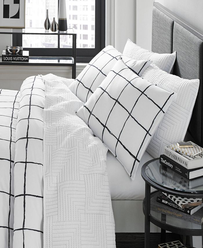 City Scene Zander Reversible 3 Piece Duvet Cover Set, King - Macy's