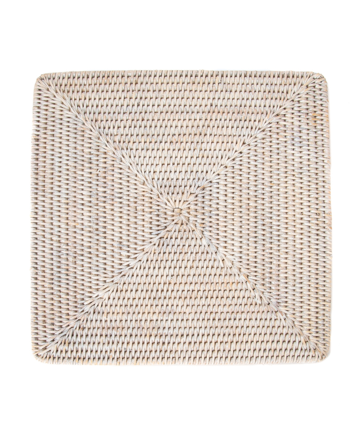 Click here for Artifacts Rattan Square Placemat - Off-White prices