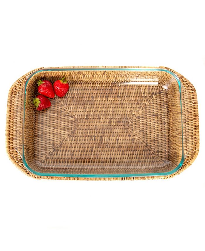 Artifacts Trading Company Rectangular Baker Basket with Pyrex - Macy's