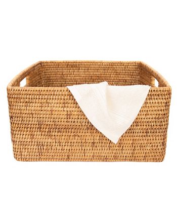 Artifacts Trading Company Rattan Square Storage Basket - Macy's