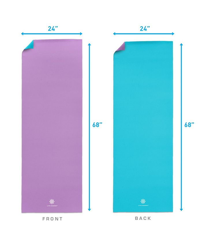 Life Energy Reversible 6MM Yoga Mat - Macy's