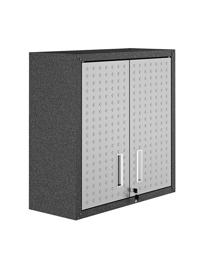 Manhattan Comfort Fortress 30" Floating Textured Metal Garage Cabinet ...
