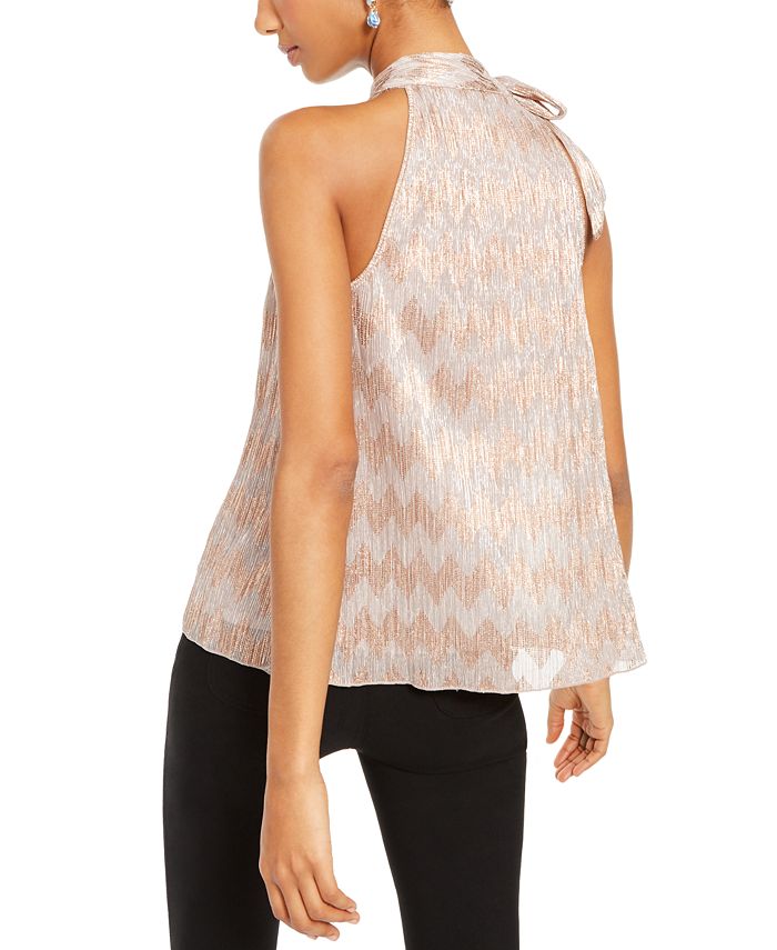 INC International Concepts INC Tie-Neck Shine Halter Top, Created for ...