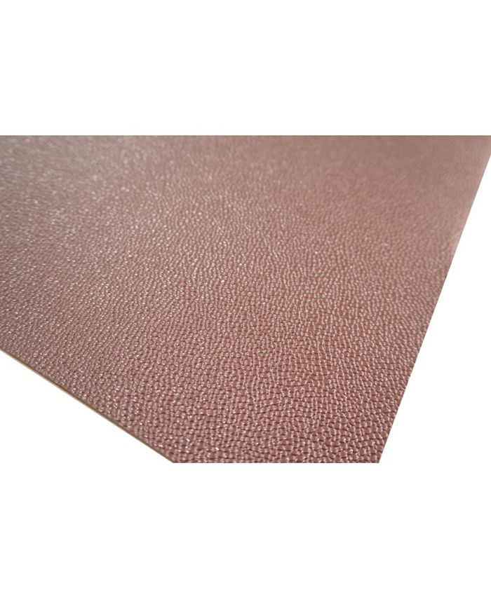 Dainty Home Faux Leather Pebble Slip Resistant Suede Backing Embossed ...
