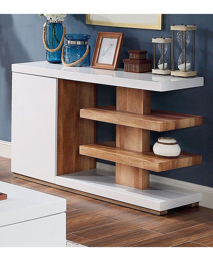 Furniture of America Jasmino Open Shelf Console Table - Macy's