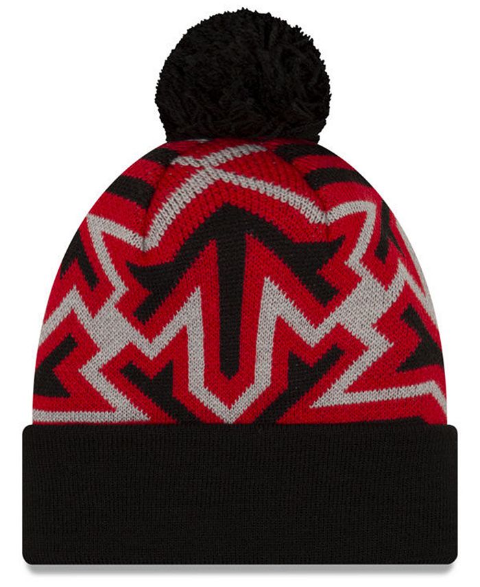 New Era Toronto Raptors Big Flake Pom Knit Hat - Macy's