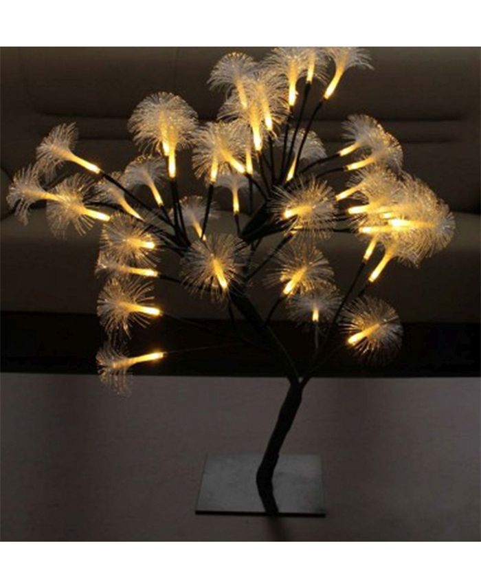 Creative Motion Fiber optic lighted tree 32 Warm White LED Bulbs - Macy's
