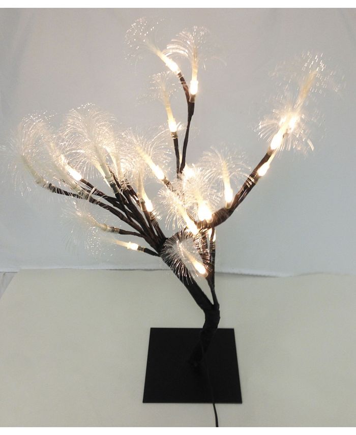 Creative Motion Fiber optic lighted tree 32 Warm White LED Bulbs - Macy's