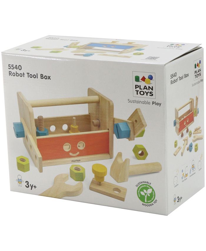 Plan Toys Robot Tool Box - Macy's