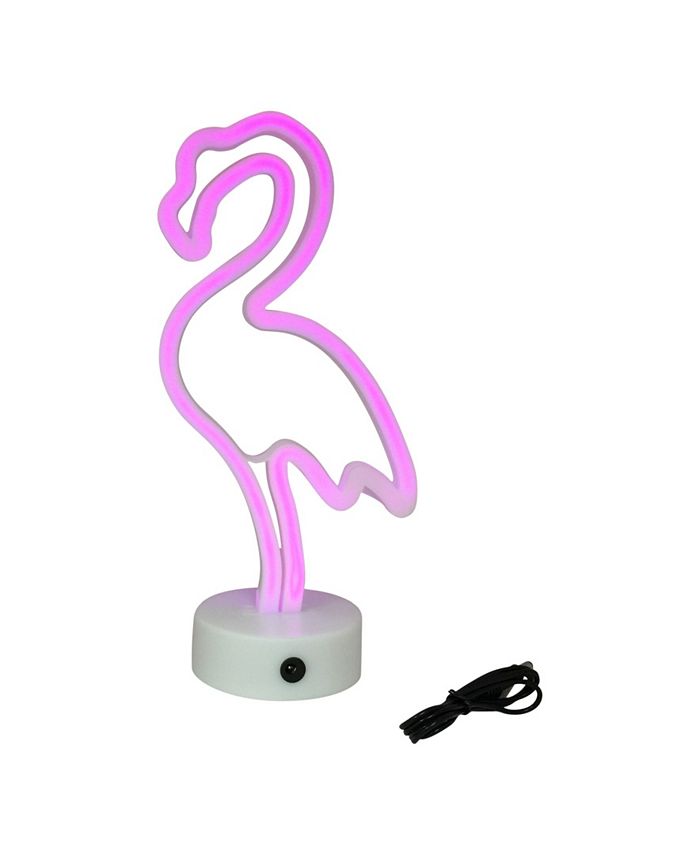 Creative Motion Battery-Operated Flamingo LED Light with USB Cord - Macy's