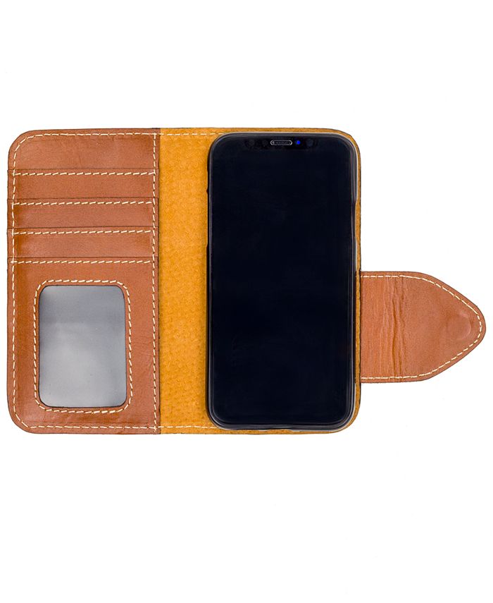Patricia Nash Antique Rose Brenna Leather Phone Case - Macy's