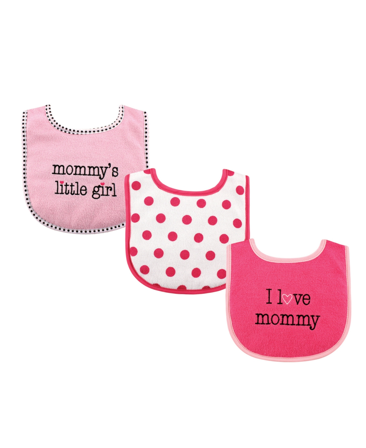 Click here for Luvable Friends Girls 3Pk Bibs - Multi/Pink prices