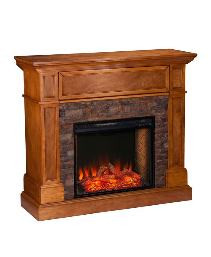 Southern Enterprises Warrington Faux Stone Alexa-Enabled Corner ...