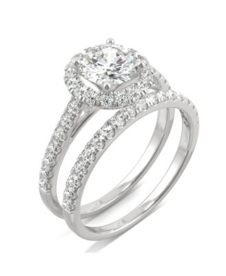 Moissanite halo bridal set store