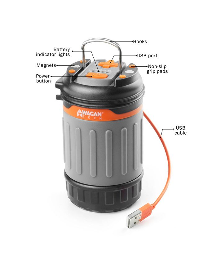 Wagan Tech Wagan Brite-Nite LED Pop-Up Lantern USB Rechargeable - Macy's