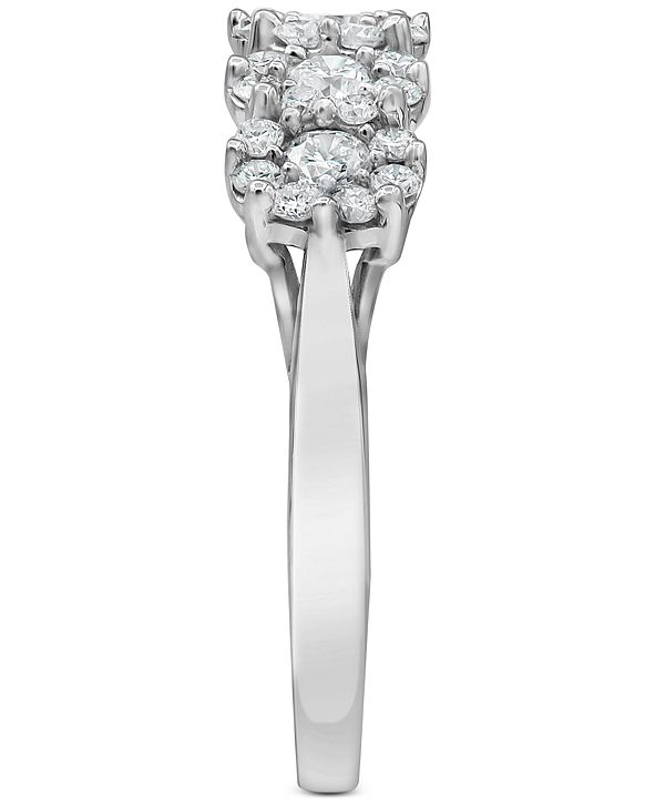 Forever Grown Diamonds Lab-Created Diamond Horizontal Cluster Statement ...