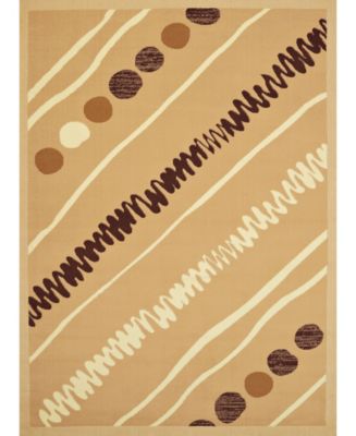 Asbury Looms Cafe Crumpets 950 10926 24 Beige 1'10" x 3' Area Rug - Macy's