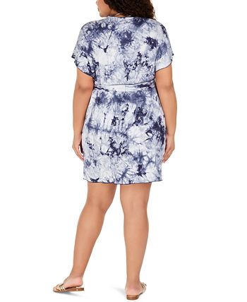 Becca ETC Plus Size Tide Pool Printed Cover-Up Kimono - Macy's
