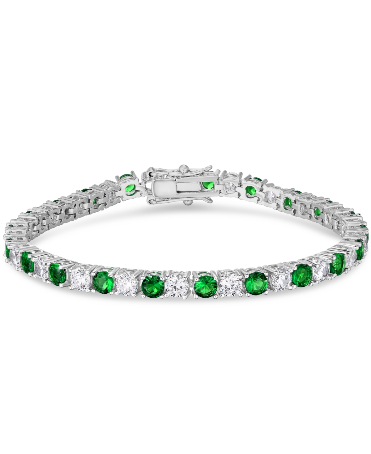Click here for Simulated Cubic Zirconia Alternating Line Bracelet... prices