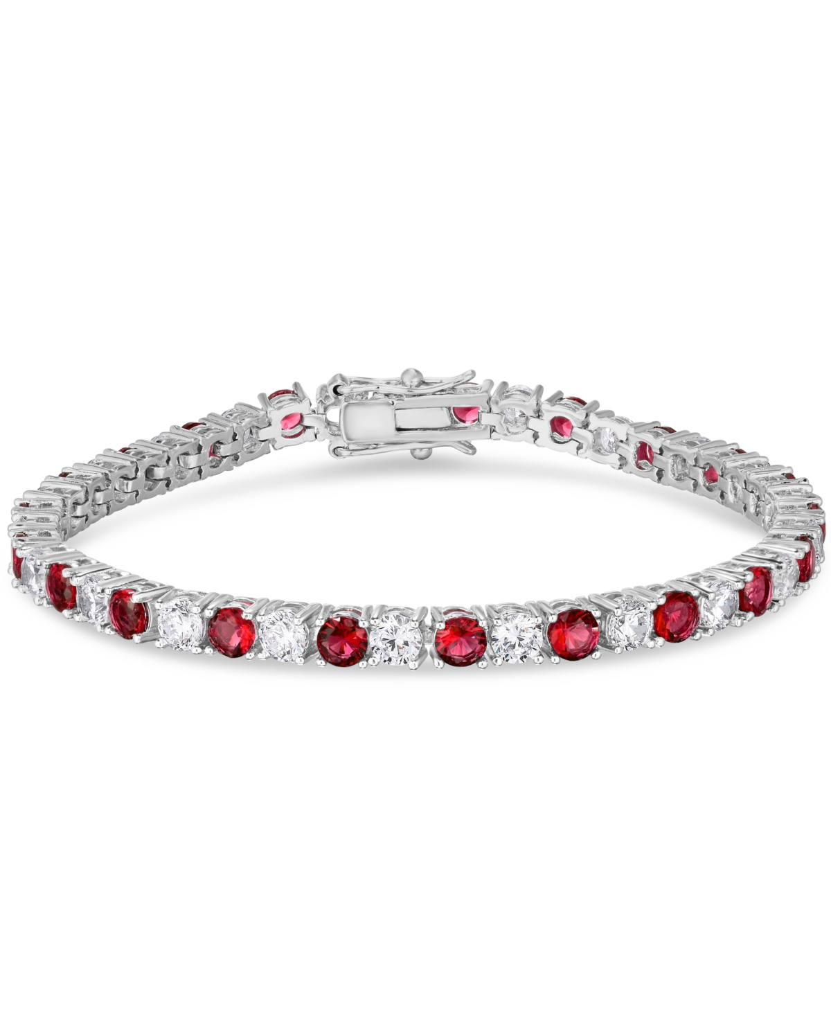 Click here for Simulated Cubic Zirconia Alternating Line Bracelet... prices