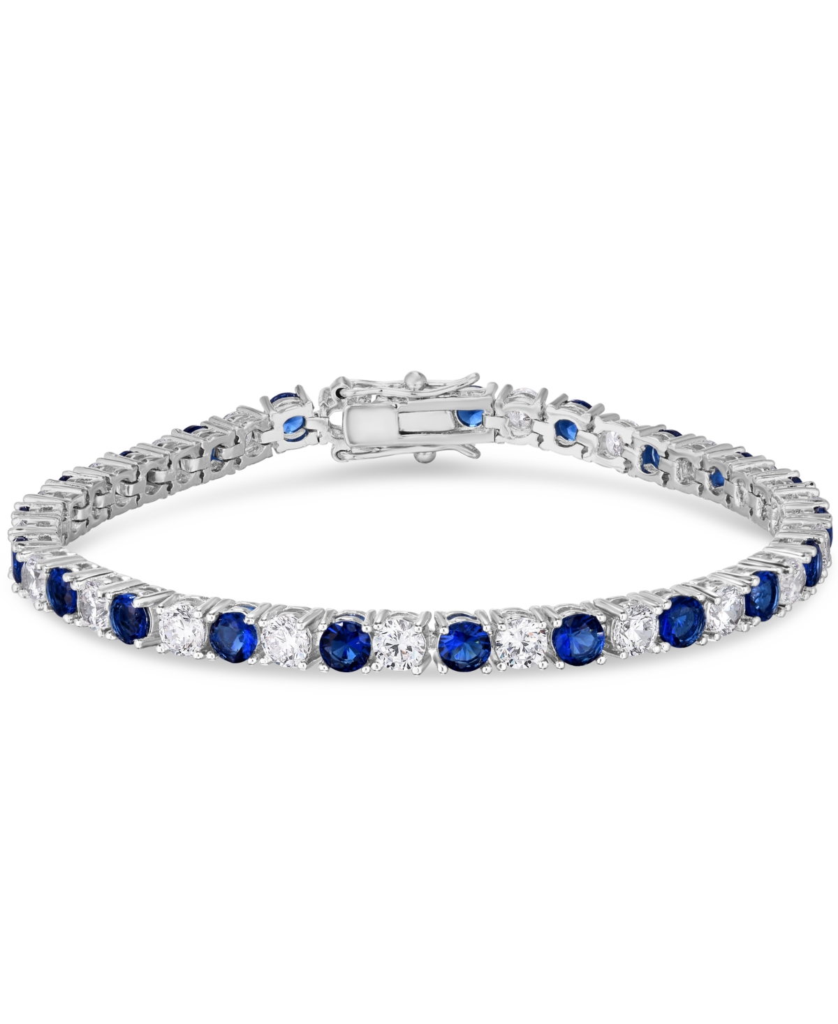 Click here for Simulated Cubic Zirconia Alternating Line Bracelet... prices