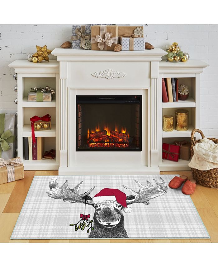 Mohawk Holiday Moose Accent Rug, 18" x 30" - Macy's