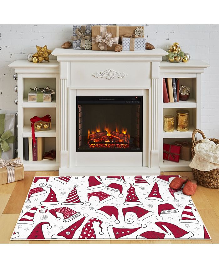 Mohawk Santa Hats Accent Rug, 18" x 30" - Macy's