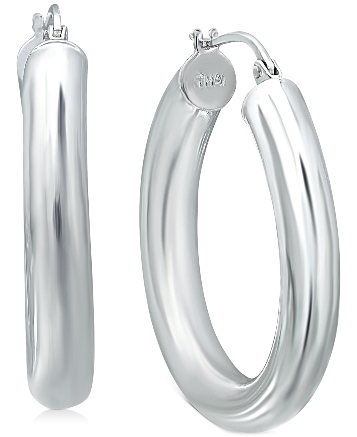 Click here for Giani Bernini Medium Tube Hoop Earrings in Sterlin... prices