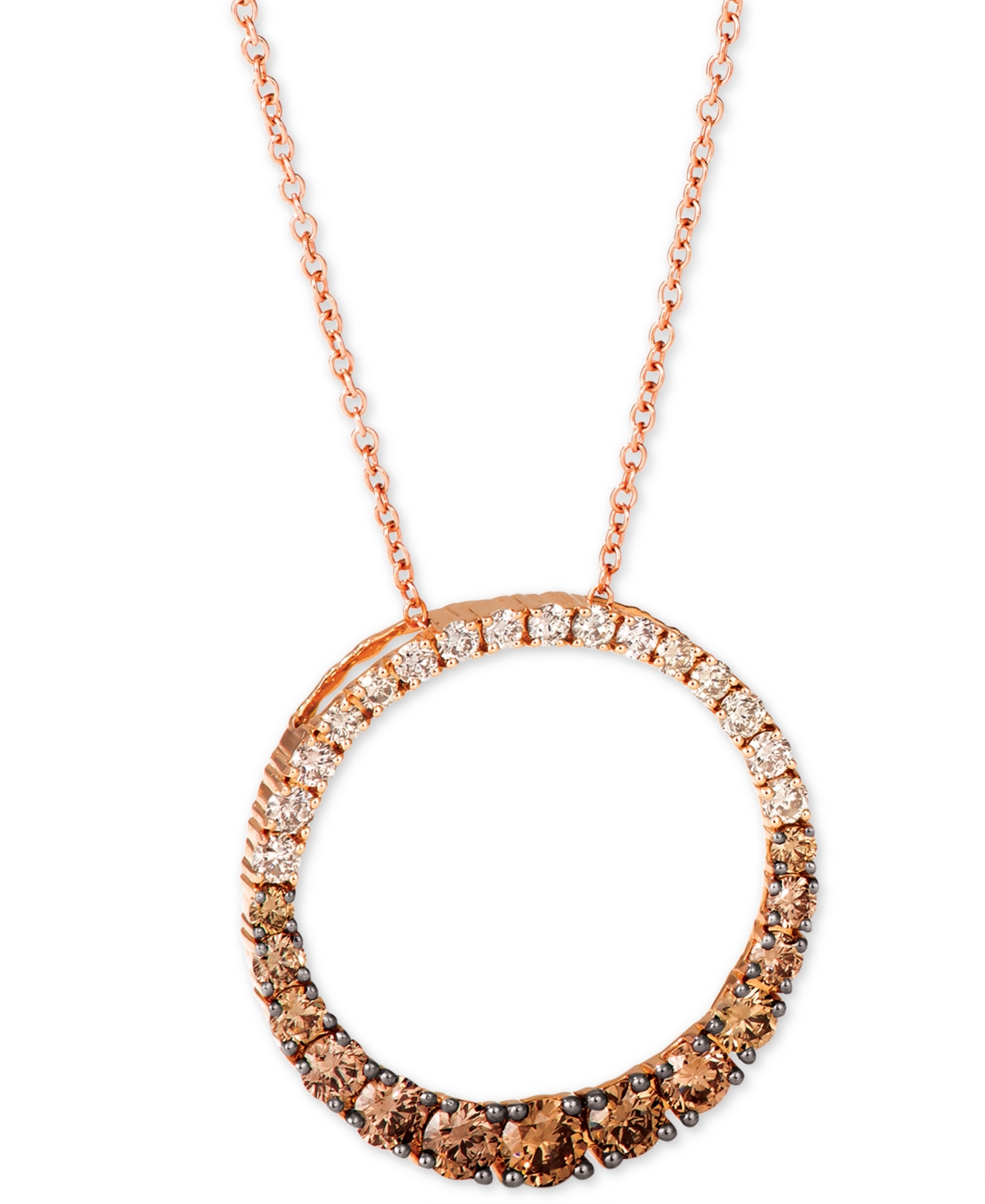 Click here for Le Vian Chocolate Diamond Ombre Circle 18 Adjustab... prices