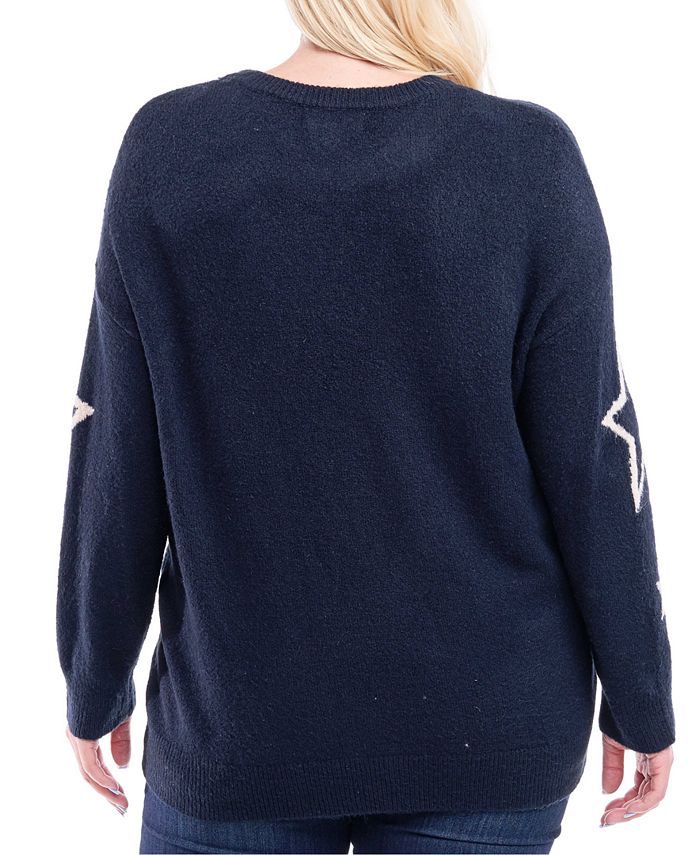 Fever Plus Size Star-Print Sweater - Macy's