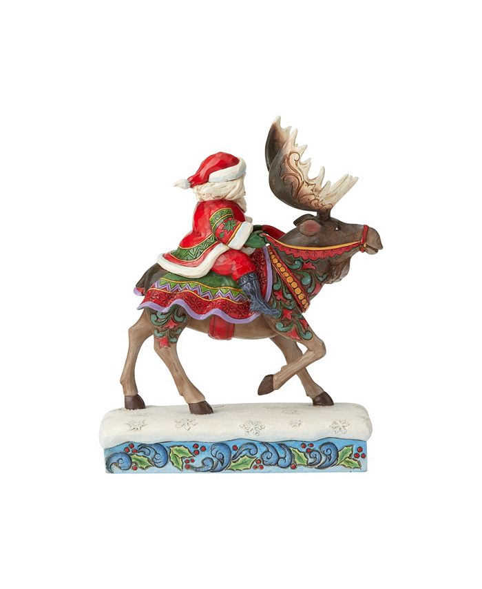 Enesco Santa Riding Moose - Macy's
