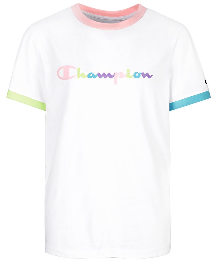 Champion Big Girls Campus Ringer T-Shirt - Macy's