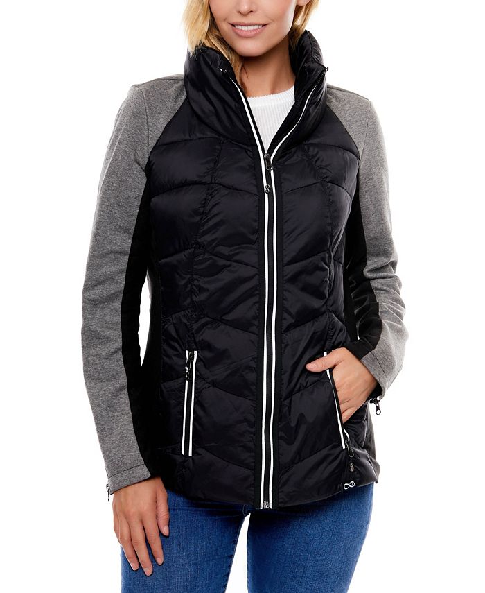 Be Boundless Division Mixed Nylon/Knit Jacket - Macy's