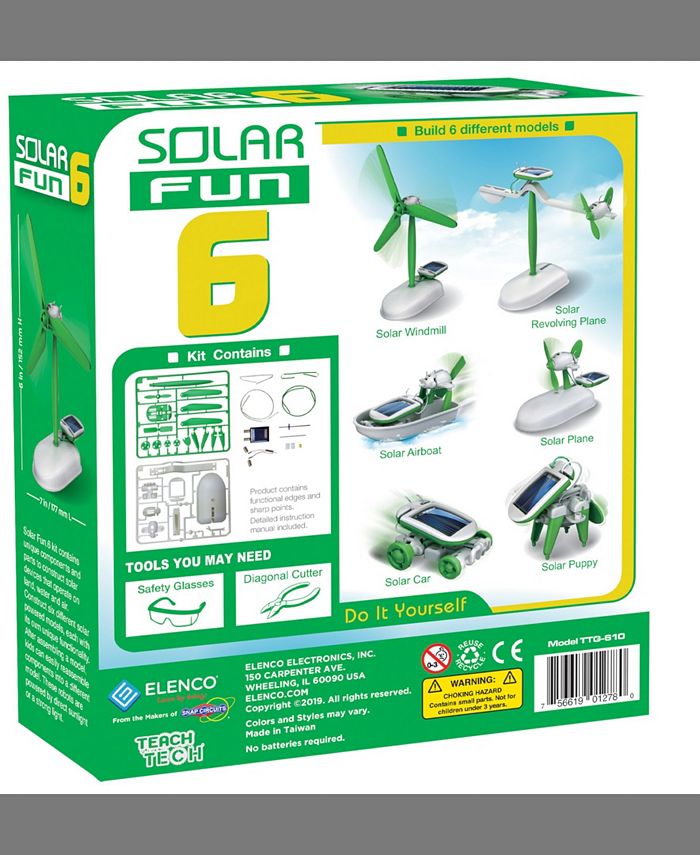 Redbox Teach Tech Solar Fun 6 Build-It-Yourself 6-In-1 Robot Stem ...