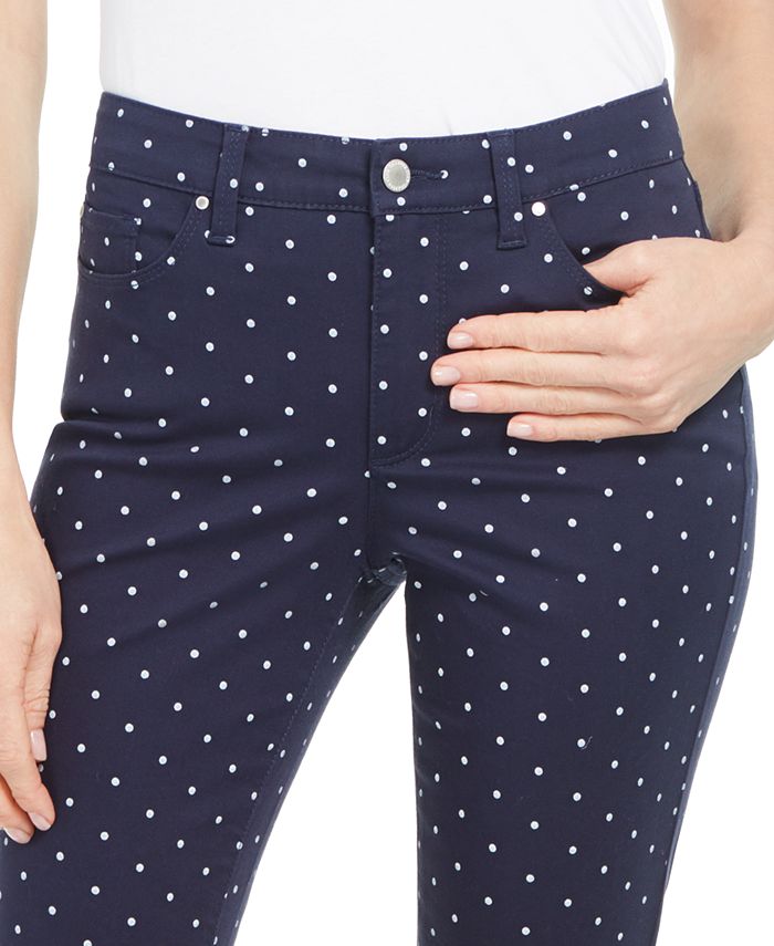 Charter Club Polka-Dot Lexington Straight-Leg Jeans, Created for Macy's ...